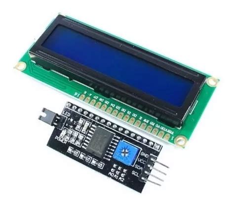 Display 16x2 1602 Backlight Azul + Modulo I2c Arduino Pi | Parcelamento sem juros
