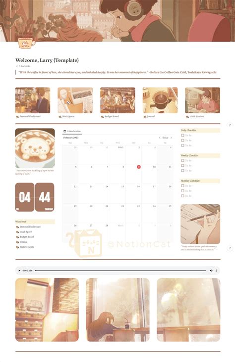 Aesthetic Themed Notion Templates ♡ In 2024 Notions Planner Templates