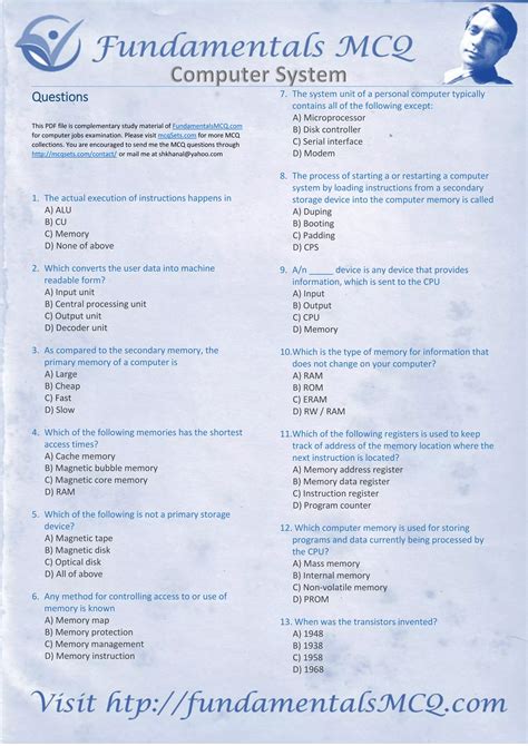 Computer Systems Mcq Pdf Operating Systems Computer Software And