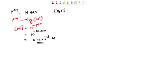 Solved The Hydronium Ion Concentration Of An Aqueous Solution Of 0 359