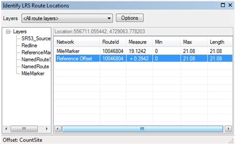 identifying lrs route locations on the map—arcmap documentation