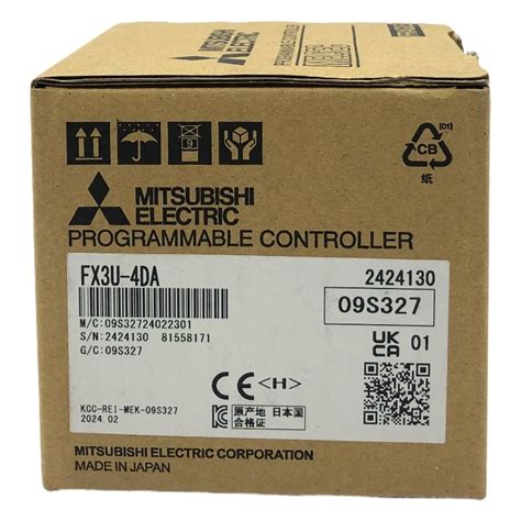 fx3u 4da analog output card mitsubishi plc