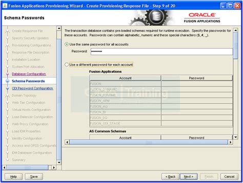 create new response file fusion applications installation ora