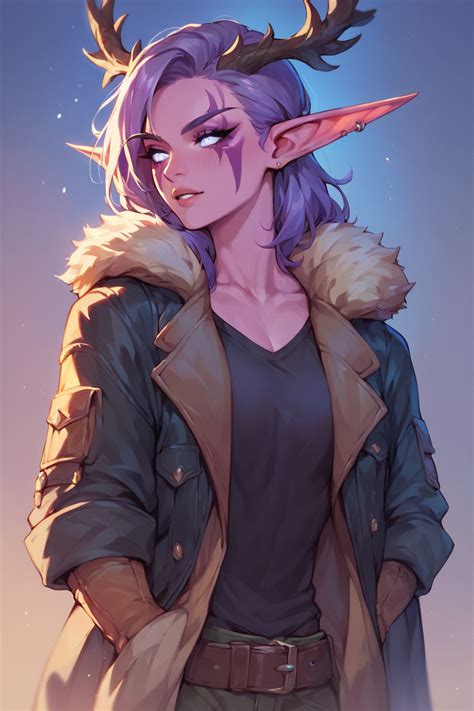 Night Elf Warcraft Расы Warcraft Варкрафт нейроарт