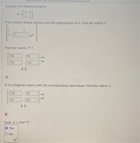 Solved Consider The Following Matrix A P Is A Matrix Chegg Com