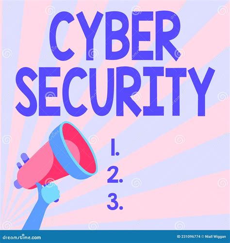 Conceptual Caption Cyber Security Word For Protect A Computer System Against Unauthorized