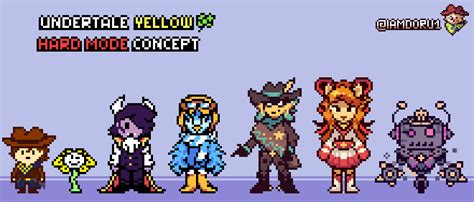 Undertale Yellow Hard Mode Concept By Iamdoru1 On Newgrounds