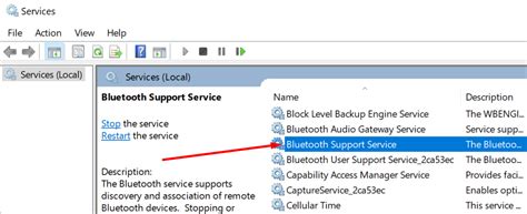 Bluetooth Support Service