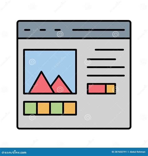 Website Dashboard Business Dashboard Symbol Vector Illustration