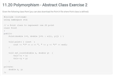 Solved Define An Abstract Class Figure That Contains A Chegg