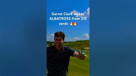 Garret Clark Holes Out For Albatross From 212 Yards 🔥⛳️ Golf