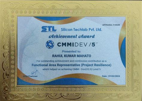 rahul kumar mahato on linkedin cmmilevel5 continuousimprovement