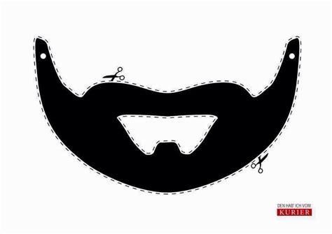Creative Kreativ Hobby Free Printable Beard Mask Ingyenesen