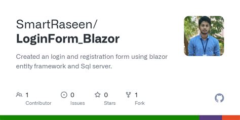 Github Smartraseenloginformblazor Created An Login And