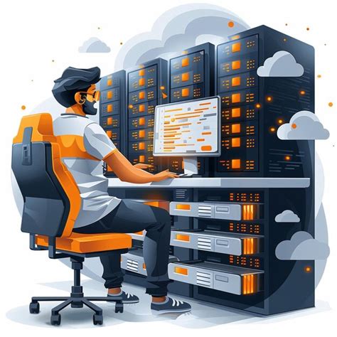 Cloud Computing Specialist Bioinformatics Illustration Premium Ai