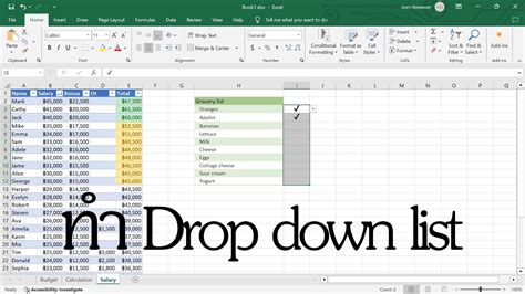 Learning Excel Ep12 ทำ Drop Down List ด้วย Data Validation Youtube
