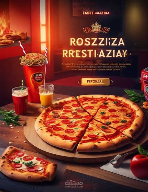 مجموعة صور أحترافية لتصميم السوشيال ميديا لمطعم وجبات سريعة بالذكاء