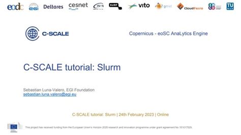 C Scale Tutorial Slurm Ppt