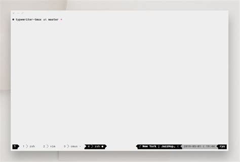 GitHub Logico Typewriter Tmux A Minimal Tmux Theme This Repo Is Part Of The Typewriter Suite