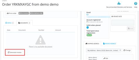 How To Generate Prestashop Invoice By Customer Name
