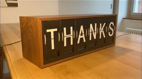 Diy Split Flap Display Youtube