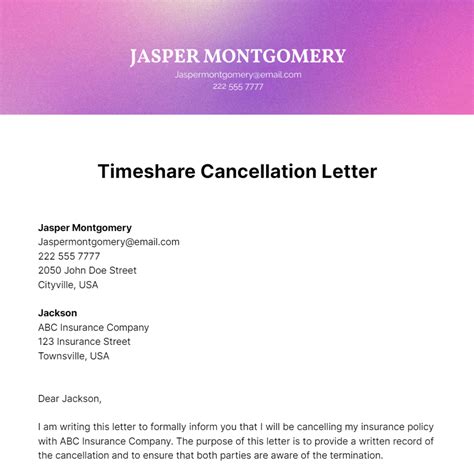 Cancellation Letter Cancellation Email Sample Pdffiller