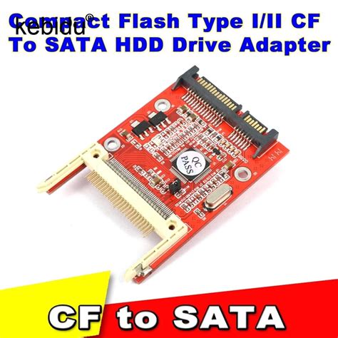 Kebidu CF TO Sata converter CF Compact Flash Merory Card to 2.5 SATA ...