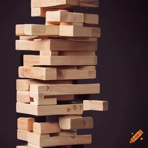 Jenga Blocks Collapsing 52 Off
