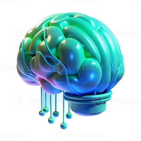 Serene Traditional A Holographic Projection Of A Human Brain Rotating