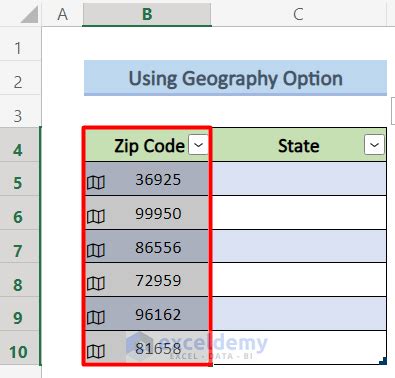 How To Convert Zip Codes To States Using Excel Formulas 5 Methods