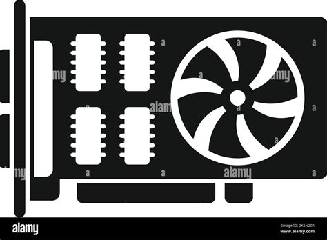 Gpu Card Icon Simple Vector Computer Pc Cooler Pci Stock Vector Image And Art Alamy