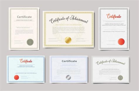 Vector Realistic Template Of Two Certificates 14391846 Vector Art At Vecteezy