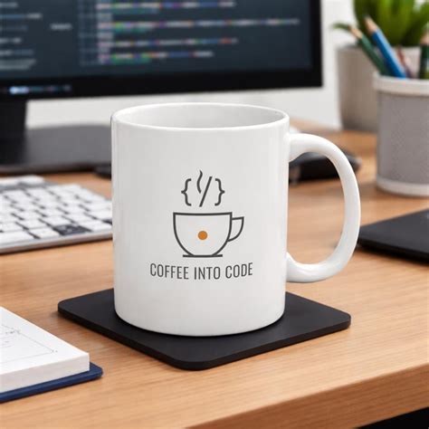 Programmer Coffee Mug Coding T Developer Line Art Coffee Into