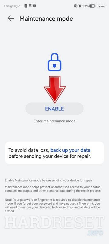 Maintenance Mode Huawei Nova Pro How To Hardreset Info