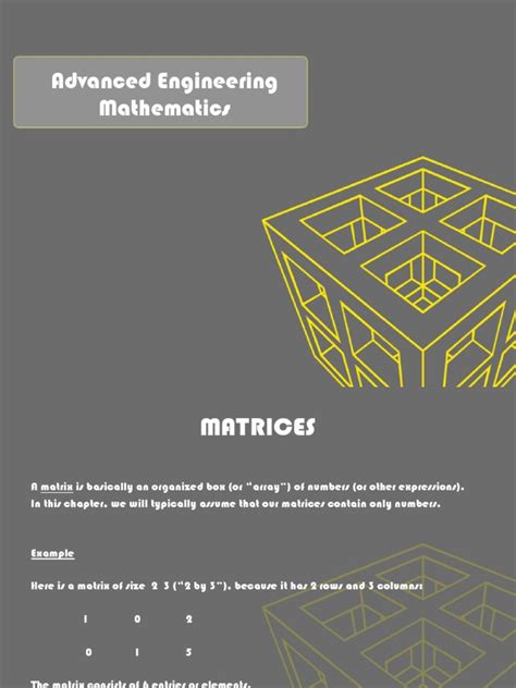 Advanced Engineering Math Pdf Matrix Mathematics Determinant
