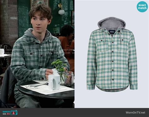 Wornontv Roccos Green Plaid Hooded Shirt On General Hospital