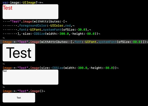 Ios How To Generate An UIImage From Custom Text In Swift Stack Overflow