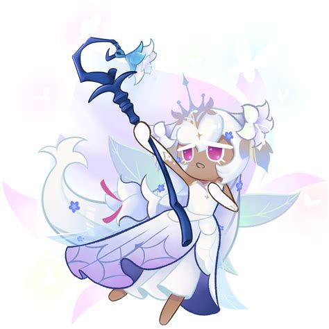 White Lily Cookie Moonflower Faerie Fanart R Cookierunkingdoms