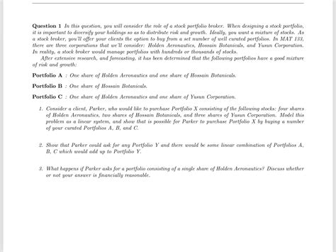 Trying To Set This Up As A Linear System Of Equations Chegg Com