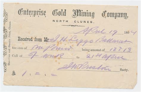 Script Certificate Centre For Gold Rush Collections