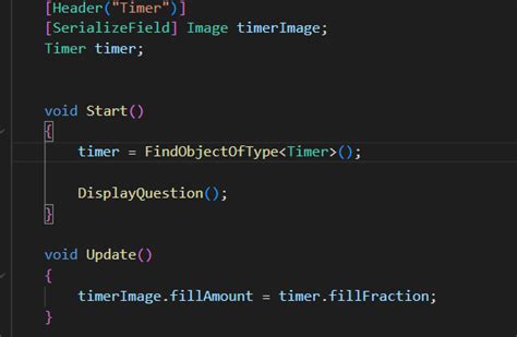 Null Refrence Exception Error After Adding Fillamount Line Ask