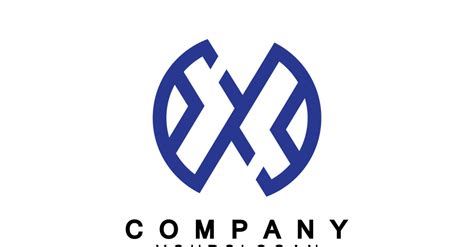X Initial Name Logo Company Vector V39 Templatemonster