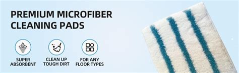 Flammi Reusable Mop Pad Refills Compatible With Shark Vacmop Vm252 Vm250 Vm200