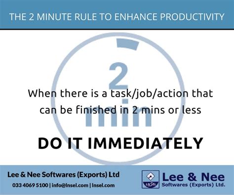 Enhance Efficiency With The 2 Minute Rule Enhance Efficiency With The 2 Minute Rule