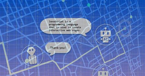 Animation Of Online Ai Chat Processing Over City Grid Map Stock Footage Video Of Grid Chat