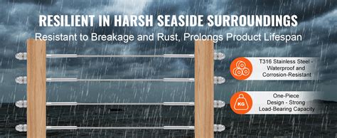 Vevor 51 Pack Cable Railing Swage Threaded Stud Tension End Fitting