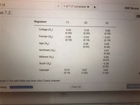 solved and exercise 7 2 question help the data set consists of