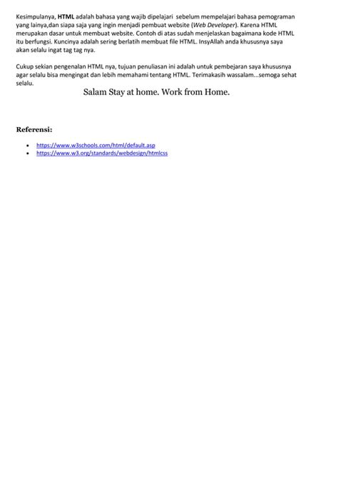 Belajar Dasar Html Pdf