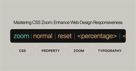 Mastering Css Zoom Enhance Web Design Responsiveness
