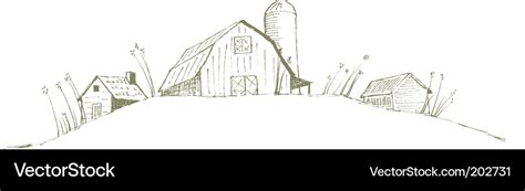 Old Barn Royalty Free Vector Image Vectorstock